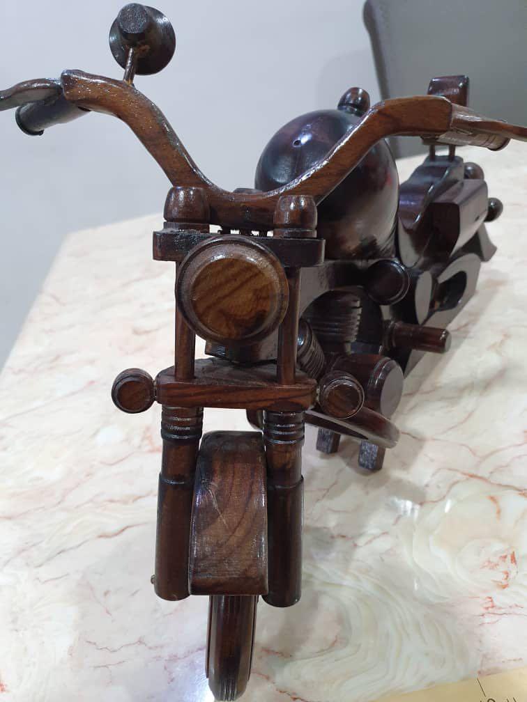Solid wooden motorcycle/ motor kayu..baru/new, Furniture & Home Living ...