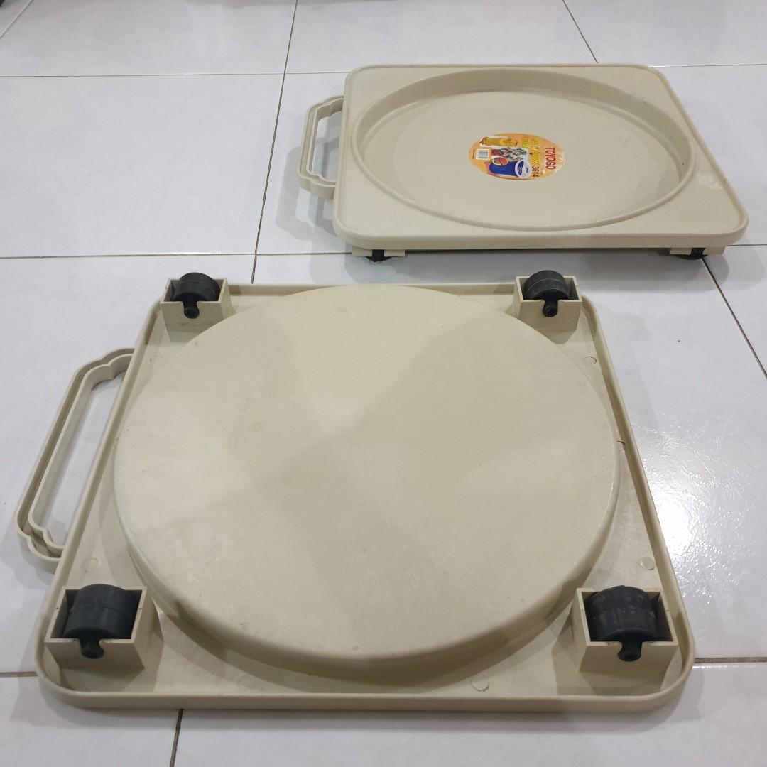 Tray with roller wheel - Multipurpose gas bottle cylinder tank flower ...