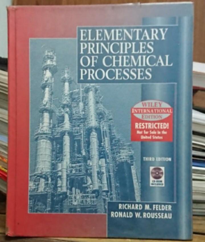 Various Chem Eng Textbooks: Fluid Mechanics, Elementary Principles of ...