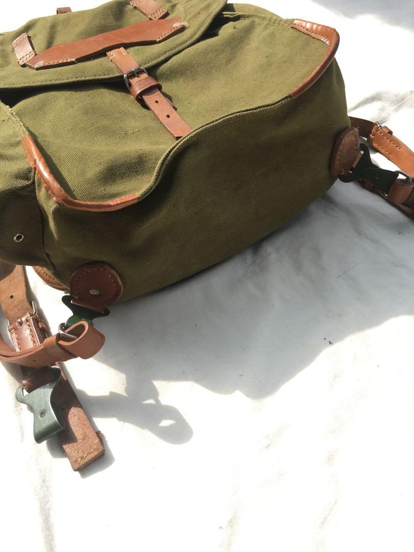 Vintage Romanian military rucksack, Fesyen Pria, Tas & Dompet , Lainnya ...