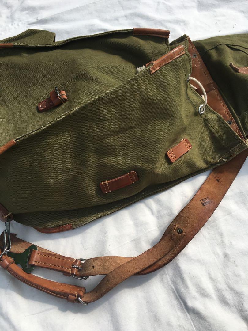 Vintage Romanian military rucksack, Fesyen Pria, Tas & Dompet , Lainnya ...
