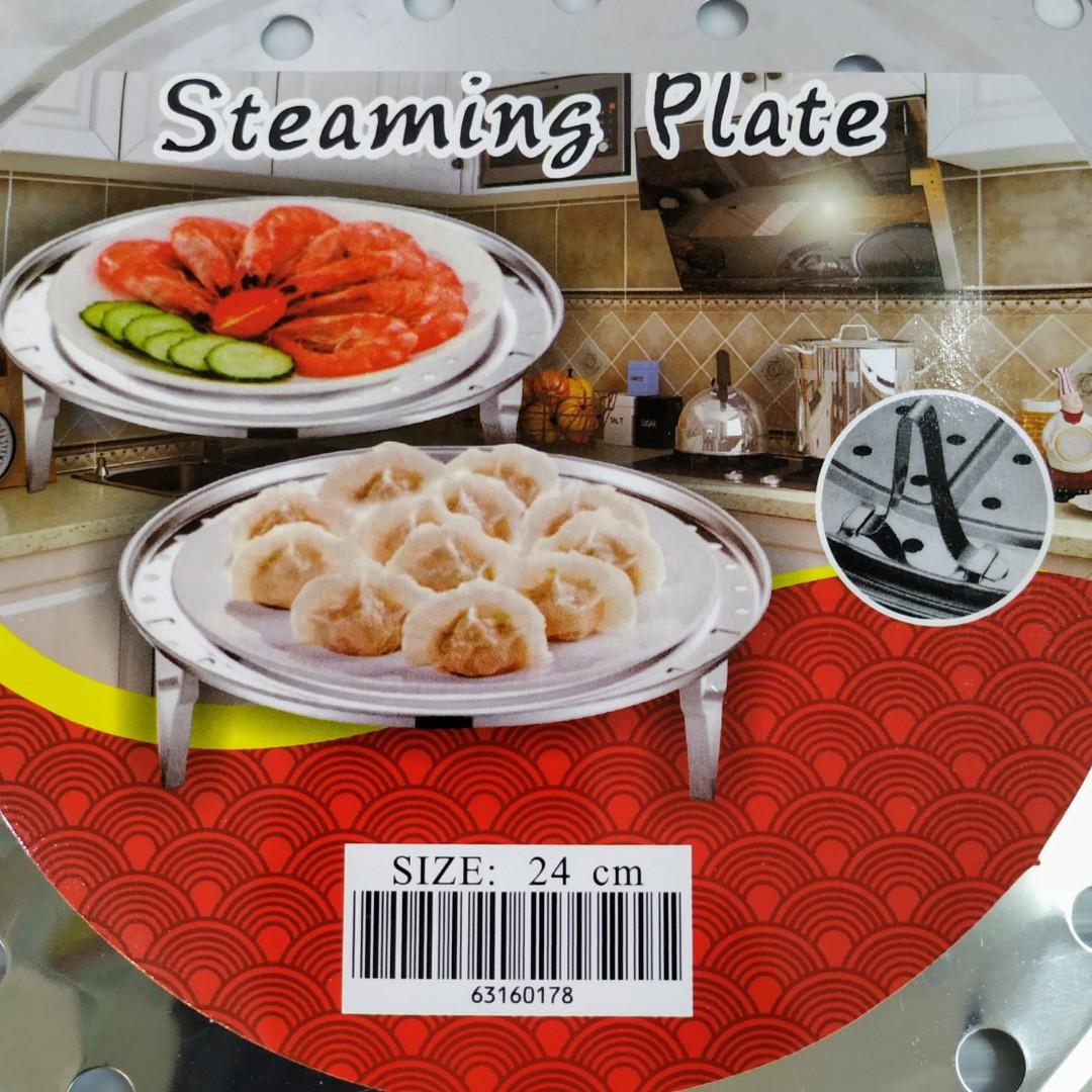 24cm Width 5cm Height Stainless Steel Steam Rack any pot food Steamer ...