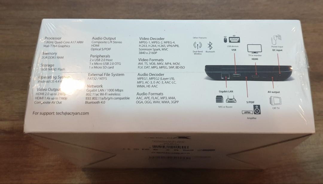 AC Ryan 4K Digital Entertainment., TV & Home Appliances, TV ...