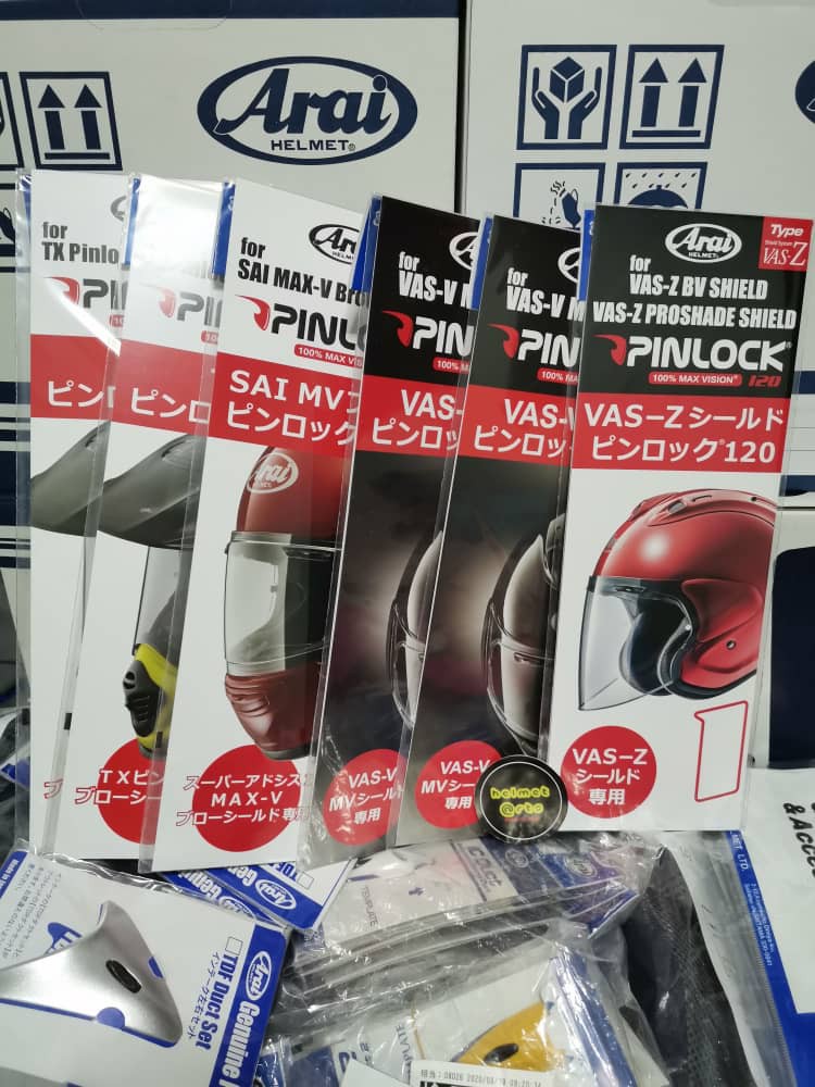 Arai Helmet Pinlock Sheet, Motorcycles, Motorcycle Apparel on Carousell