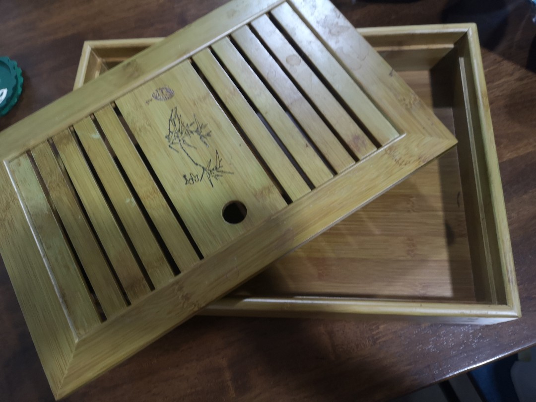 Bamboo tea platform, Furniture & Home Living, Kitchenware & Tableware ...