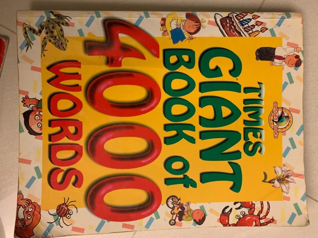 Giant book of 4000 words (424 colored pages). Great for preschool or ...
