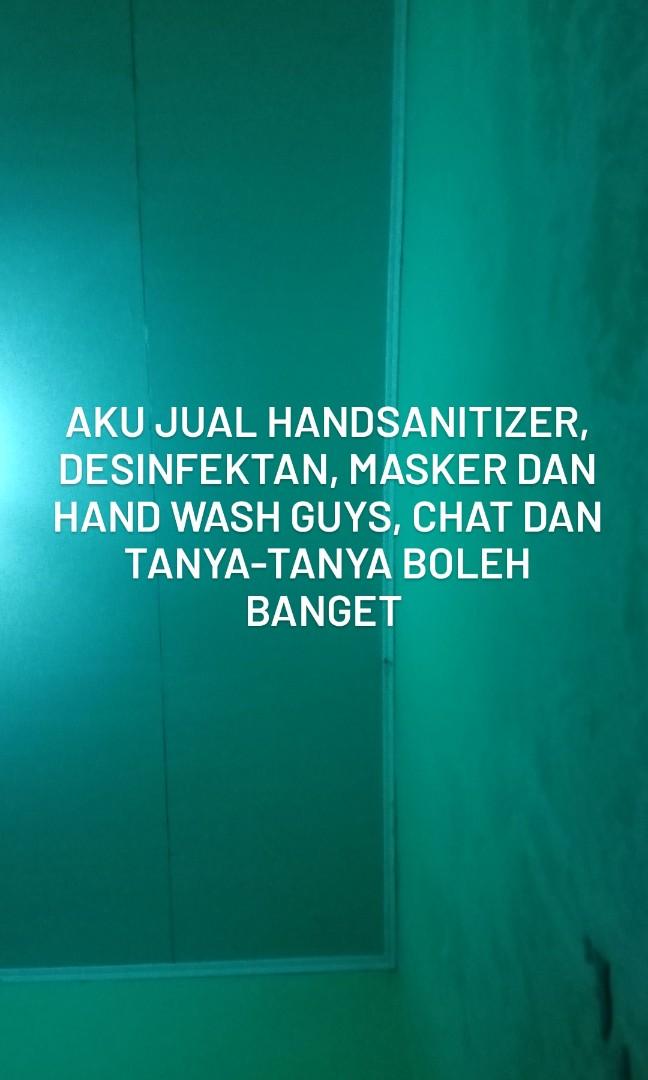 Handsanitaizer, masker, hand wash dan desinfektan, Kesehatan ...