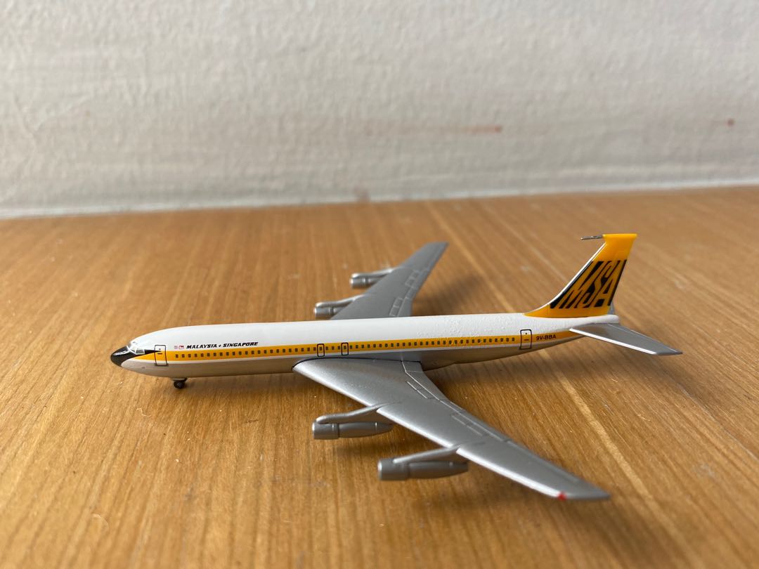 Herpa Malaysia Singapore Airlines (MSA) Boeing 707 1:500 scale, Hobbies ...