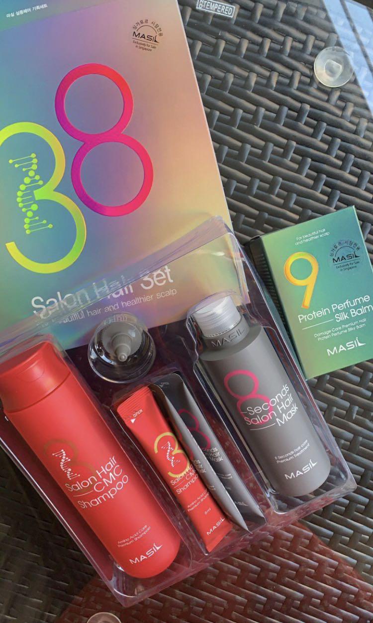 CNY sale! Korean Masil shampoo / hair mask / balm / bubble tick / set, Beauty & Personal Care ...