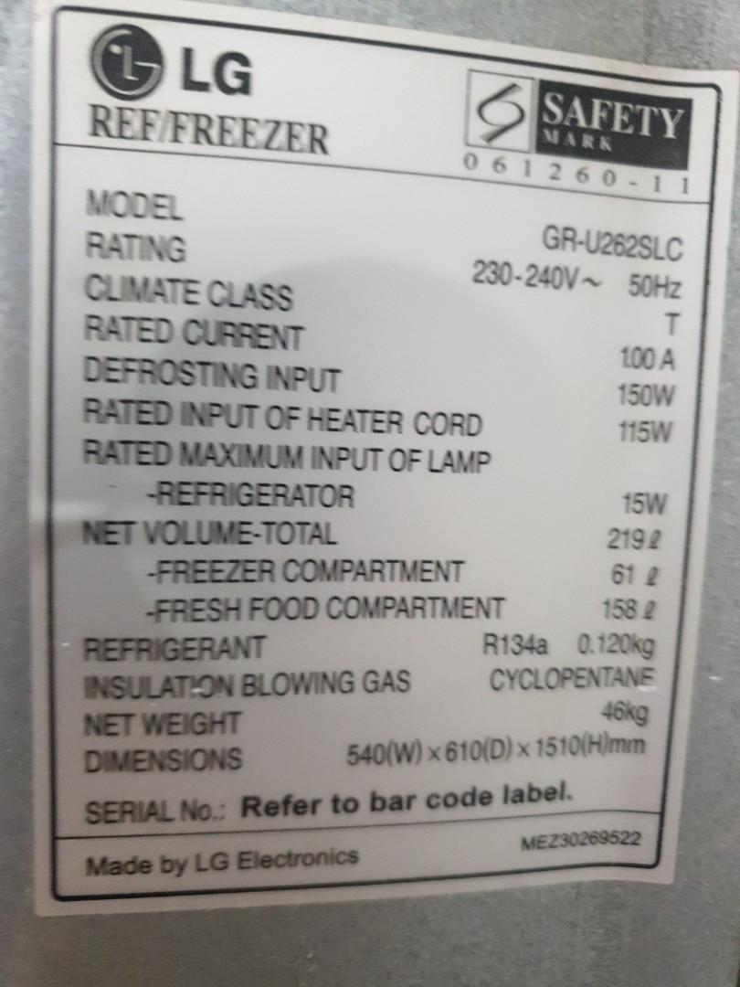 LG Express cool Refrigerator, TV & Home Appliances, Kitchen Appliances ...