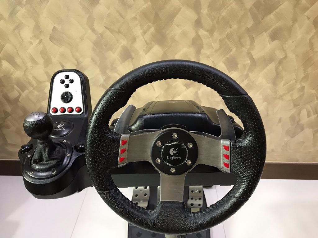 Logitech G27 Racing Wheel set and Wheel Stand, Video Gaming, Video Game ...