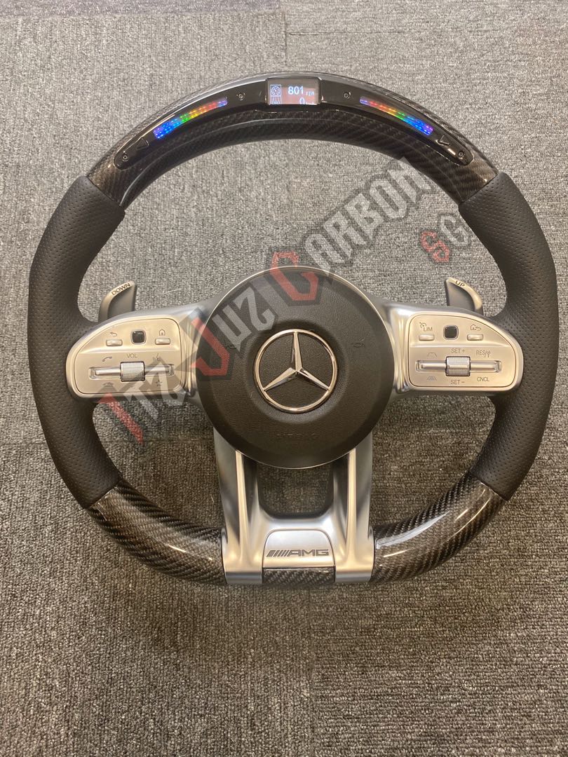 Mercedes S63 W222 AMG Carbon Fibre led steering wheel, Car Accessories ...
