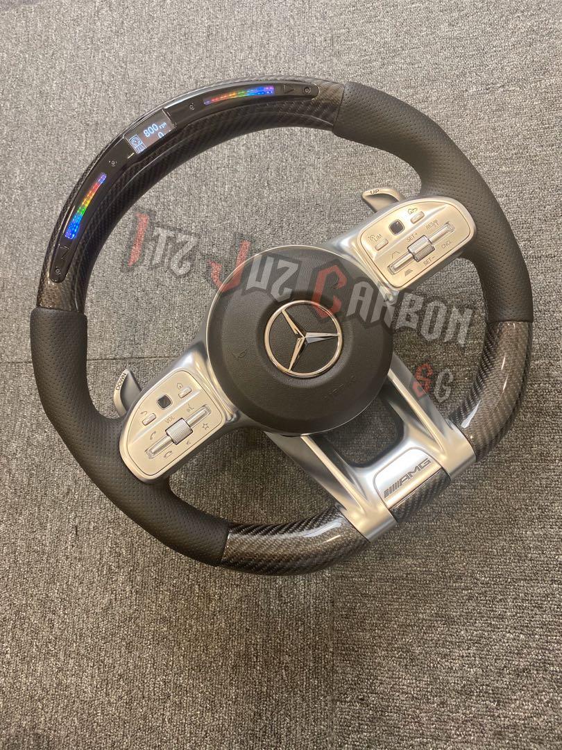 Mercedes S63 W222 AMG Carbon Fibre led steering wheel, Car Accessories ...