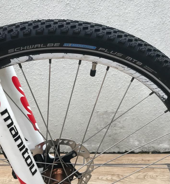Merida MATTS TFS 100 26er UPGRADED with Manitou R7 Pro and Schwalbe ...