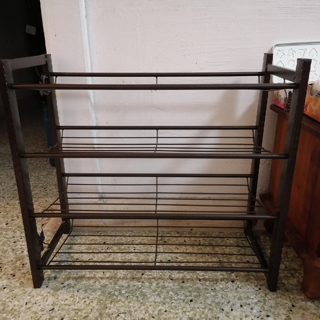Metal Shoe Rack, Furniture & Home Living, Furniture, Shelves, Cabinets ...