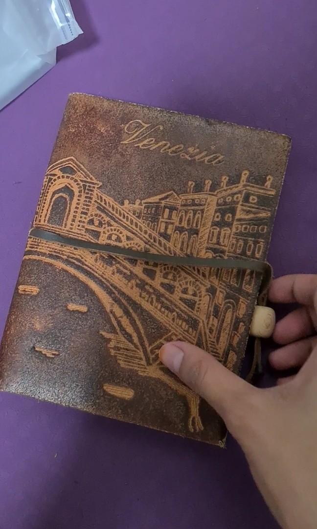 Italian leather notebook!, Hobbies & Toys, Stationery & Craft ...