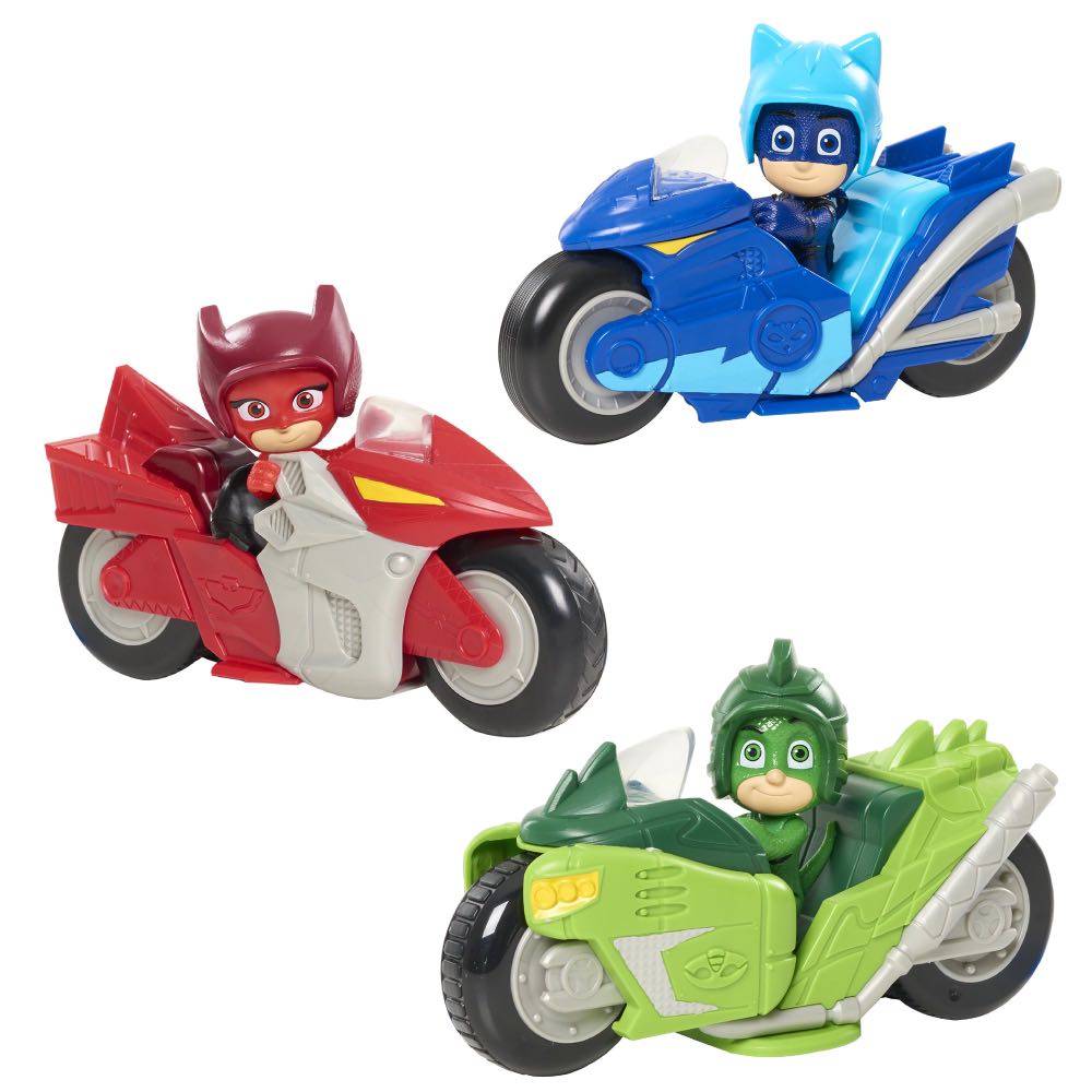 PJ Masks - Full Set Kickback Motorcycles, Babies & Kids, Babies & Kids ...