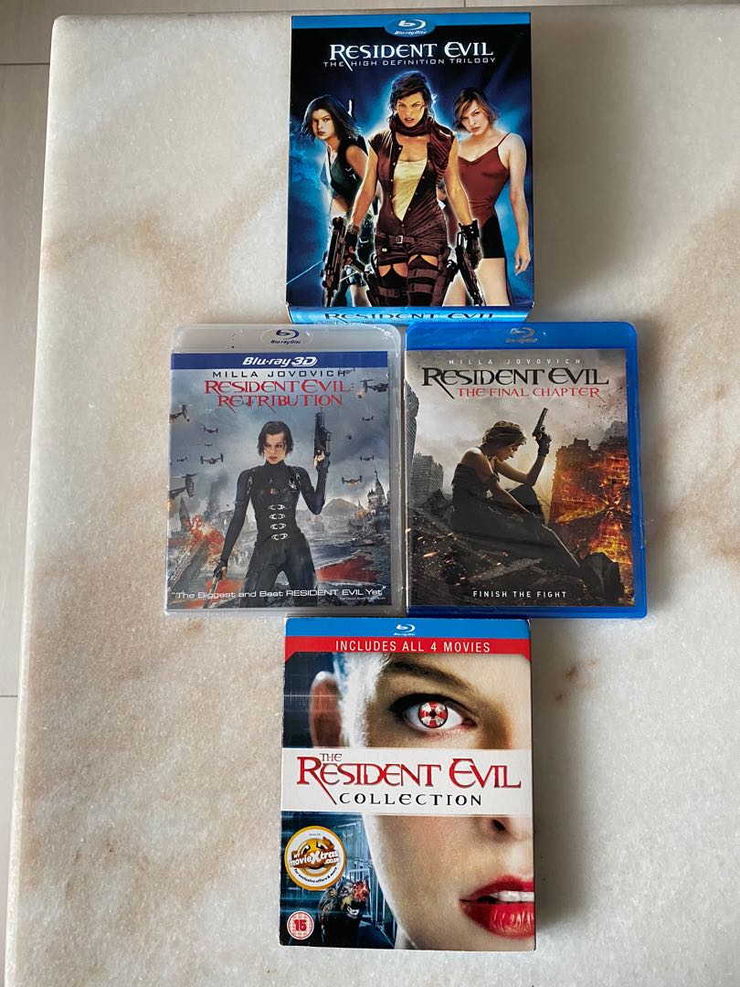 Resident Evil Blu Ray Collection, Hobbies & Toys, Music & Media, CDs ...
