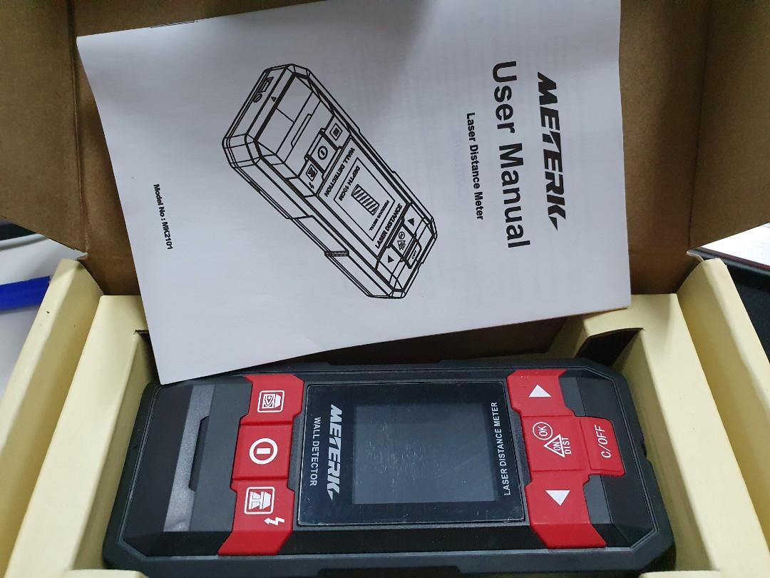 Stud Finder, Meterk 2 in 1 Wall Scanner Detector & Laser Distance ...