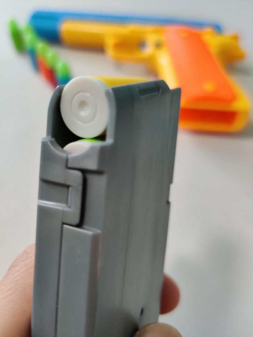 Loadable Toy gun with magazine, Hobbies & Toys, Toys & Games on Carousell