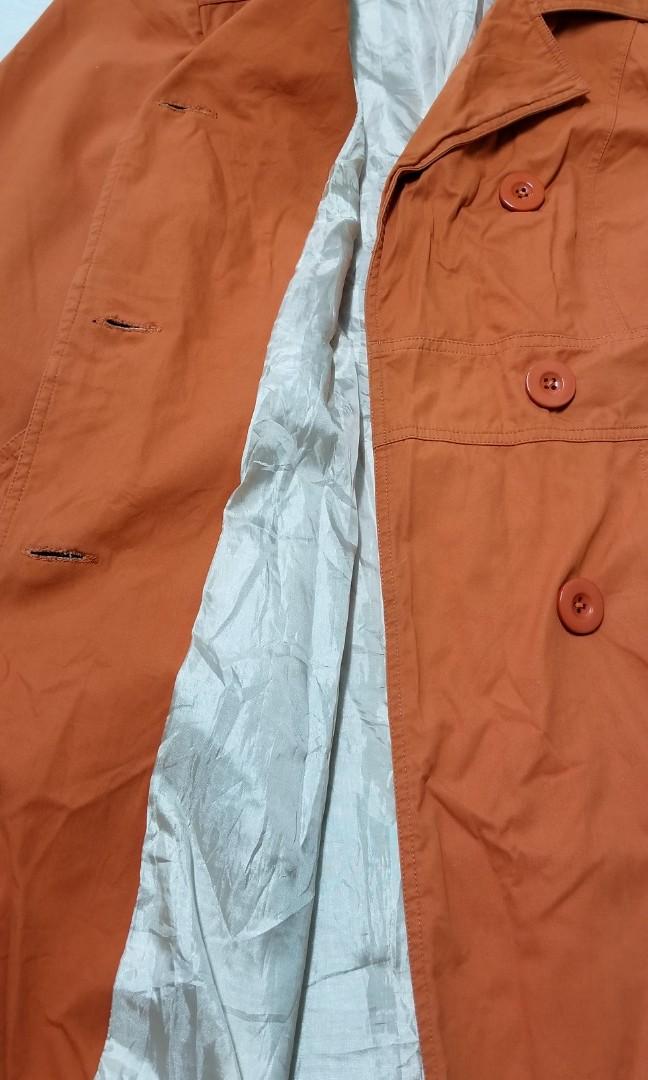 Trench Coat Rust, Women's Fashion, Coats, Jackets and Outerwear on ...