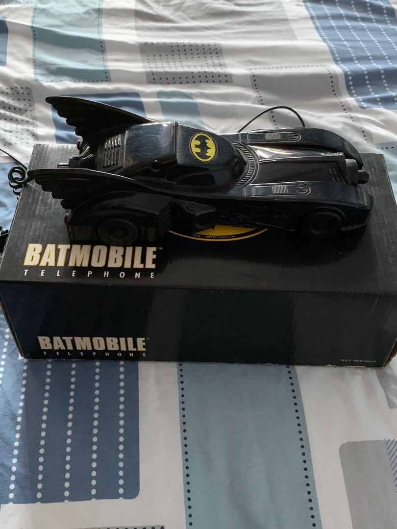 Vintage 1989 Batman Movie Batmobile Telephone Phone, Hobbies & Toys ...