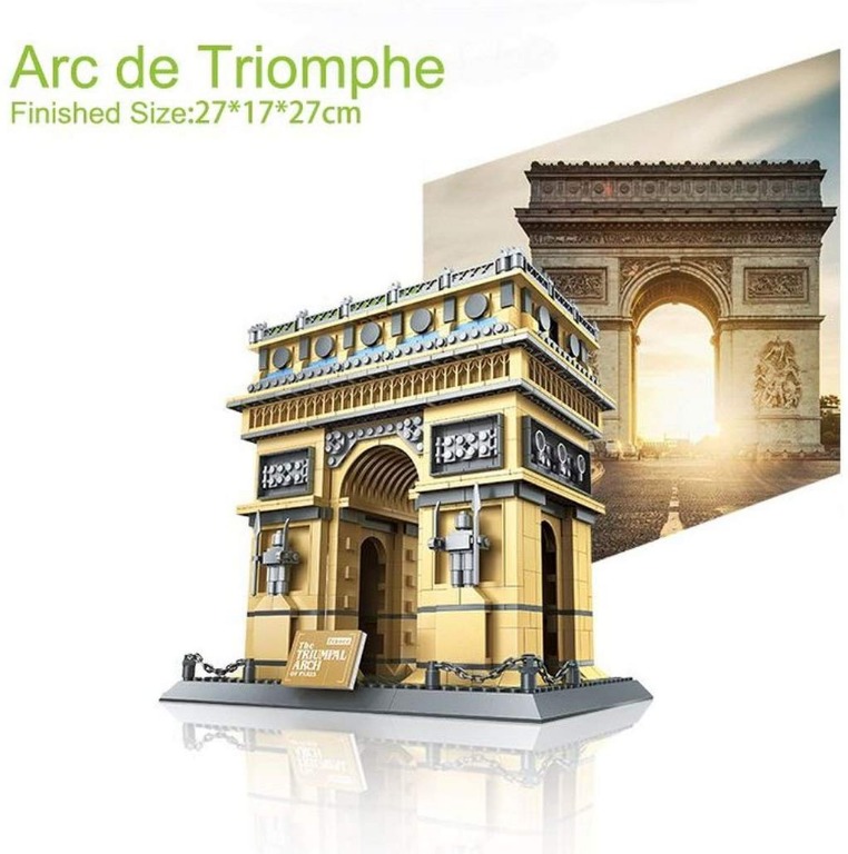 Wange Lego Architecture Paris The Arc de Triumphal Arch City Building ...