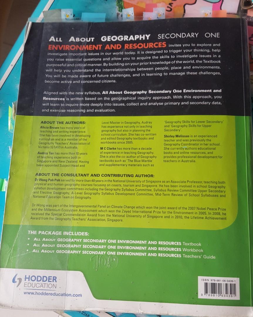 All about Geography Secondary One Hodder Education Text Book, Hobbies ...