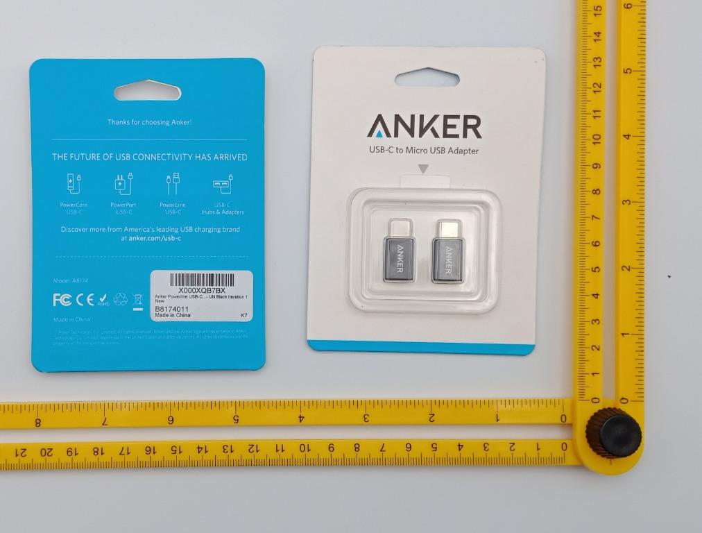 ANKER Cable Adaptor USB Type C Cable Converter Micro USB Adapter to ...