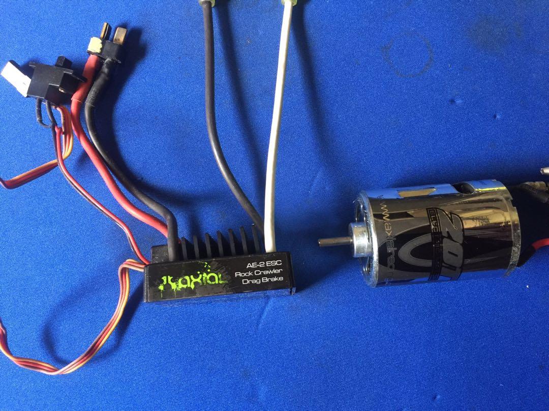 axial esc and motor for crawler, Hobbies & Toys, Toys & Games on Carousell