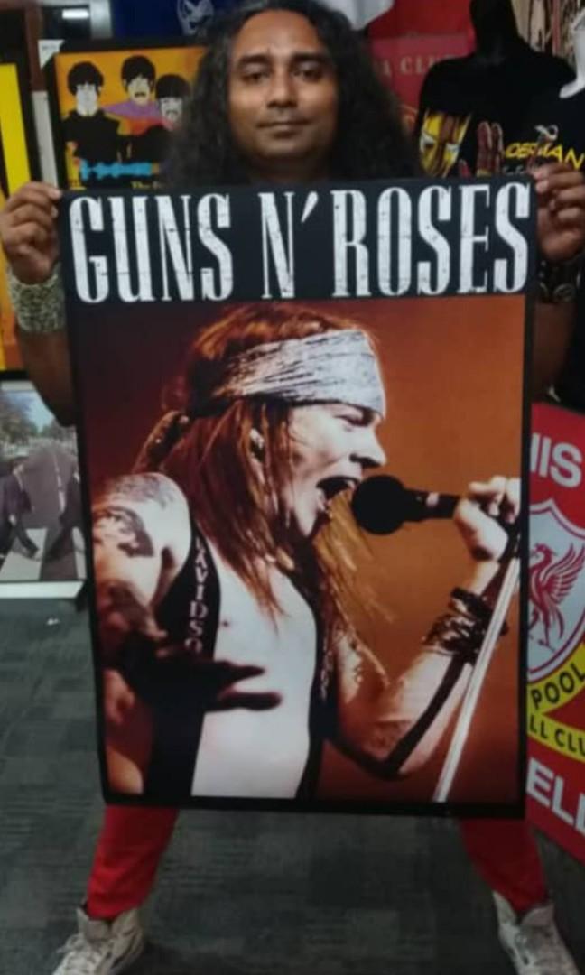 AXL ROSE GUNS N ROSES POSTER, Furniture & Home Living, Home Decor ...