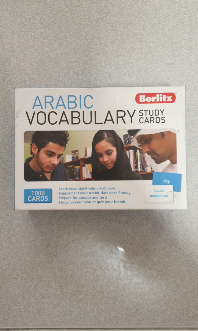 Berlitz Arabic vocabulary study cards, Hobbies & Toys, Books & Magazines, Fiction & Non-Fiction ...