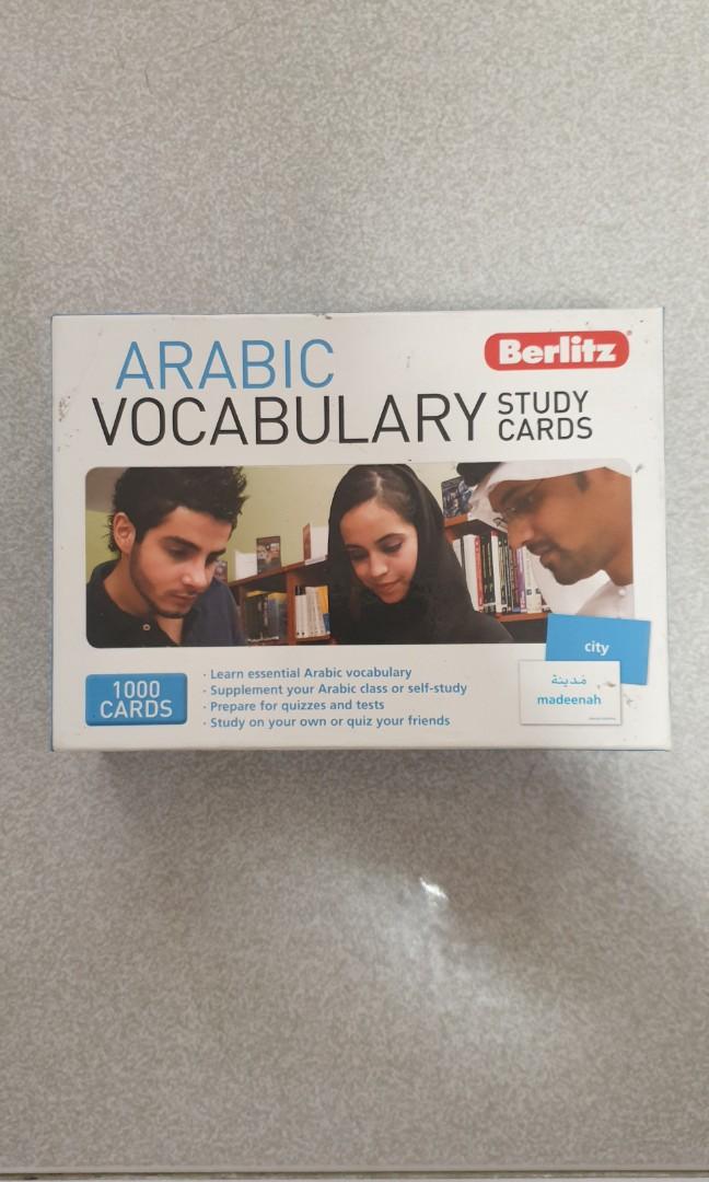 Berlitz Arabic vocabulary study cards, Hobbies & Toys, Books ...