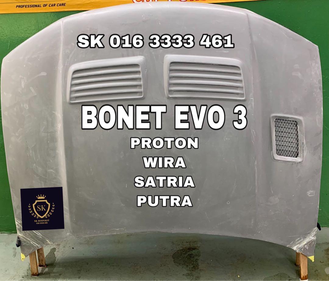 Bonet EVO 3 Proton Wira Satria Putra, Auto Accessories on Carousell