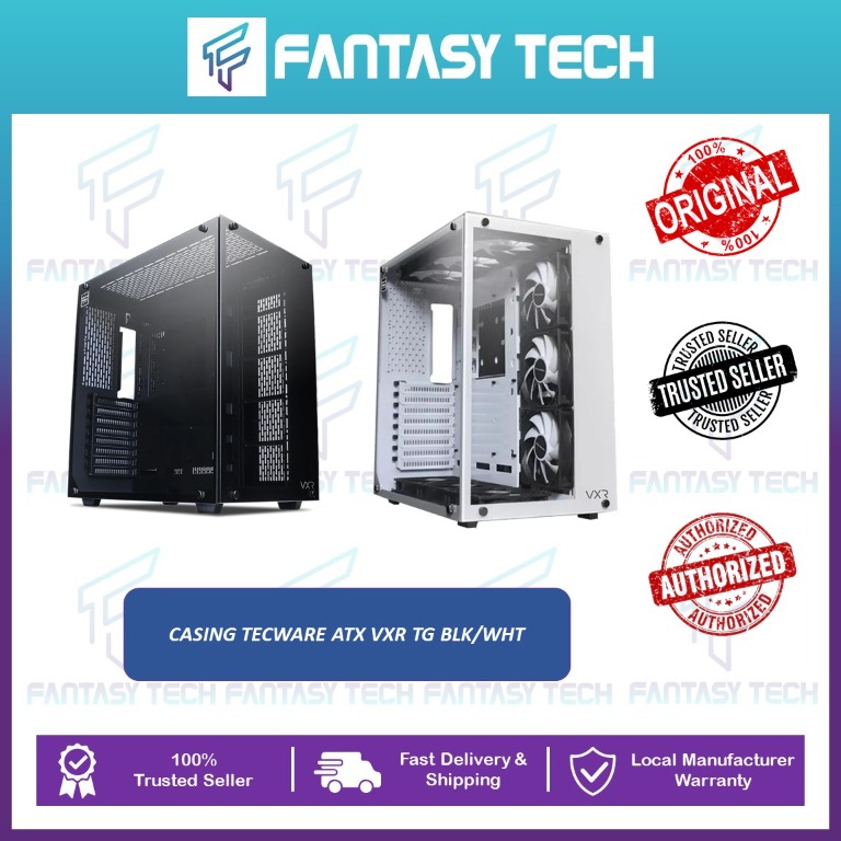 Tecware Vxr Vxc Premium Tg Atx Gaming Chassis Black White Tec Vxr Computers And Tech