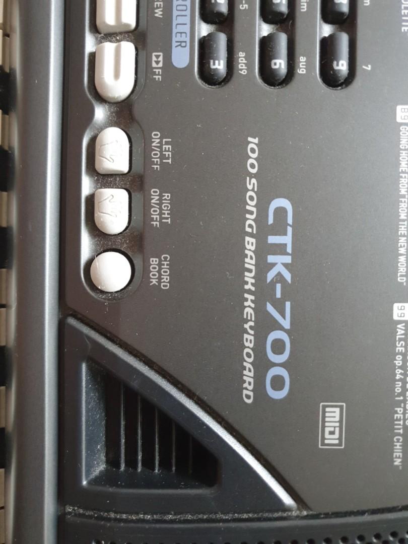 Casio CTK-700 Keyboard with stand, Hobbies & Toys, Music & Media ...