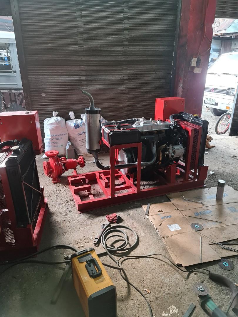 Deisel engine driven fire pump fabrication, Commercial & Industrial, Construction Tools ...