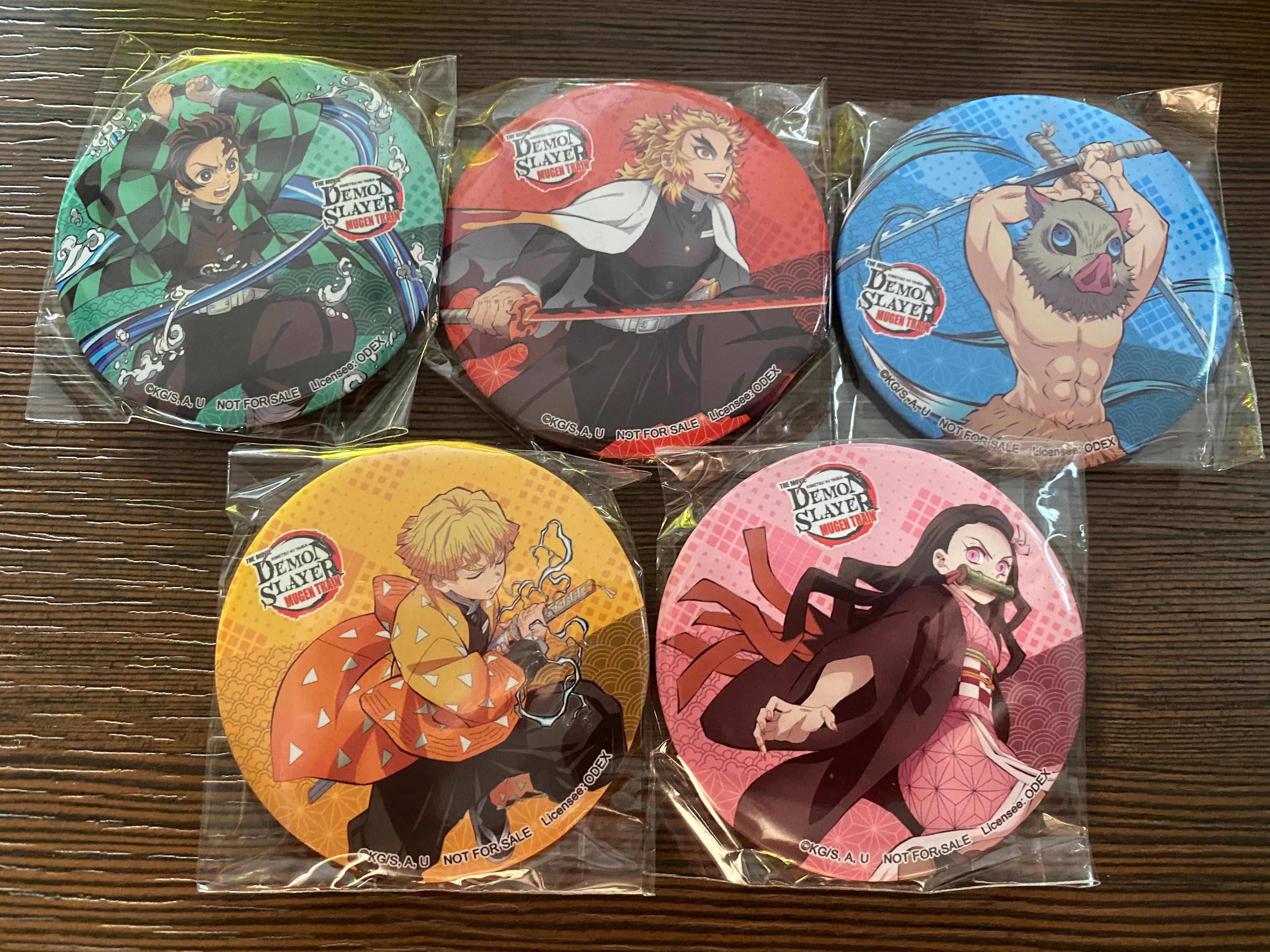 Demon slayer pins from mugen train, Hobbies & Toys, Memorabilia ...