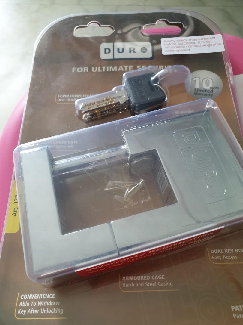 Duro Lock patented padlock, Everything Else on Carousell