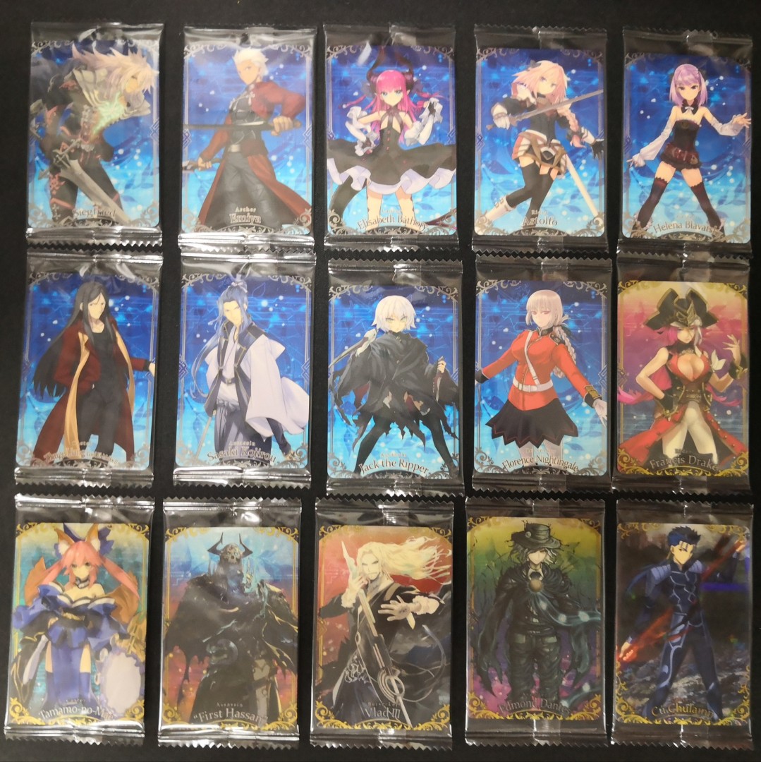 Fate Grand Order FGO Wafer Cards, Hobbies & Toys, Toys & Games on Carousell