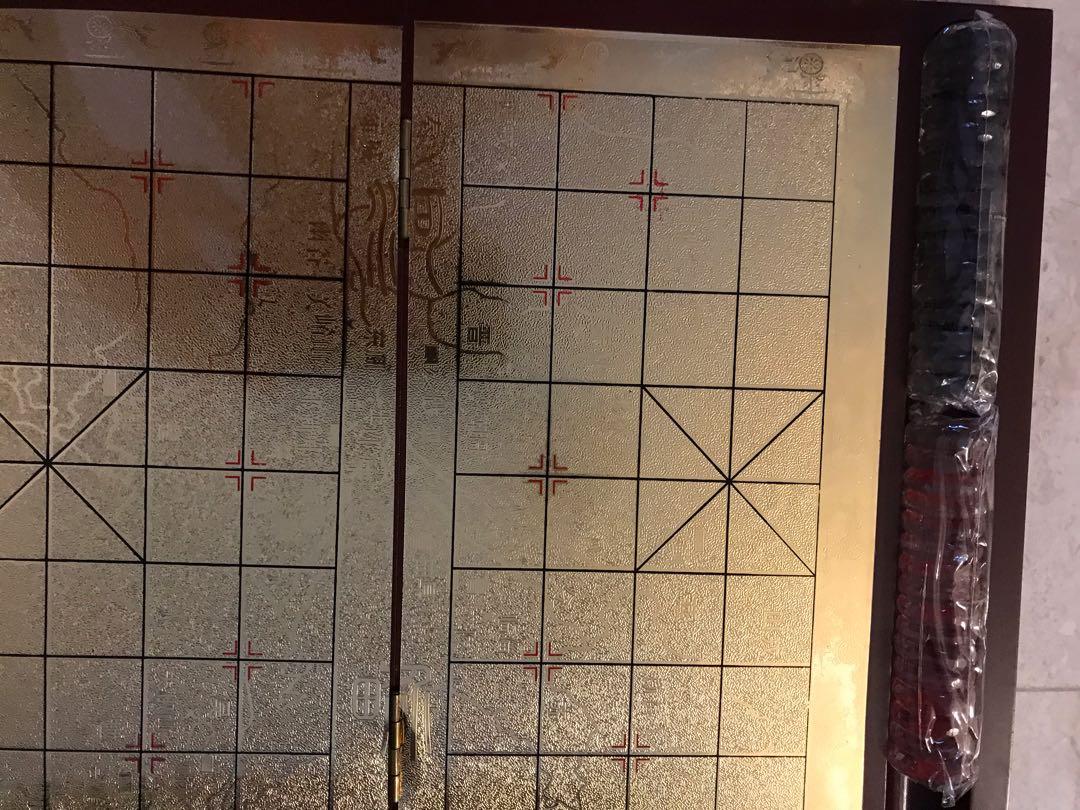 Gold marble Chinese chess set plus FREE set, Toys & Games, Board Games ...