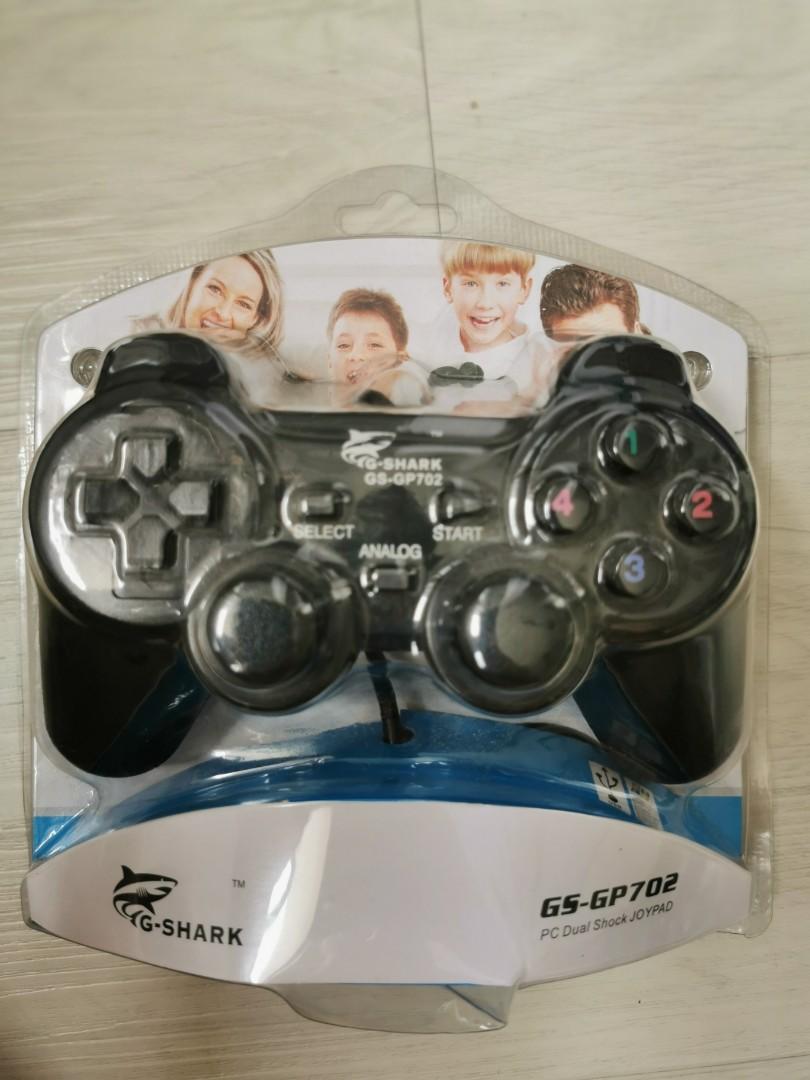 G-shark dual shock wired gamepad controller joypad, Video Gaming ...