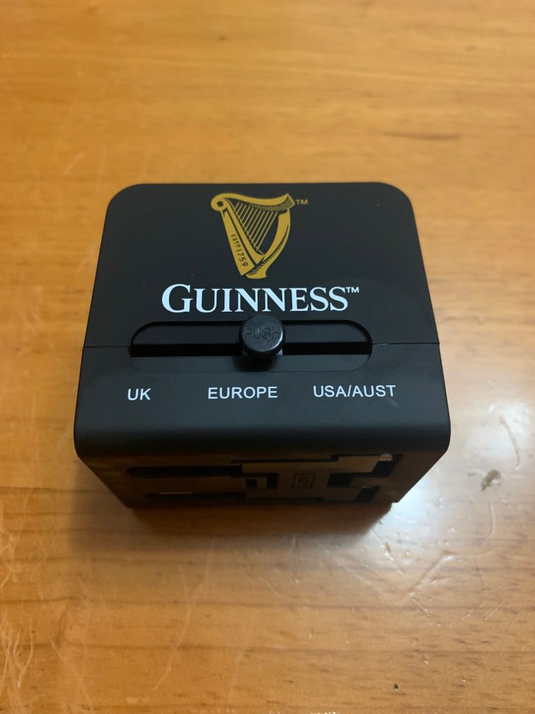 Guinness Multi-Nation Travel Adapter with 2 USB Chargers 旅行插頭 萬用插頭 轉插 ...