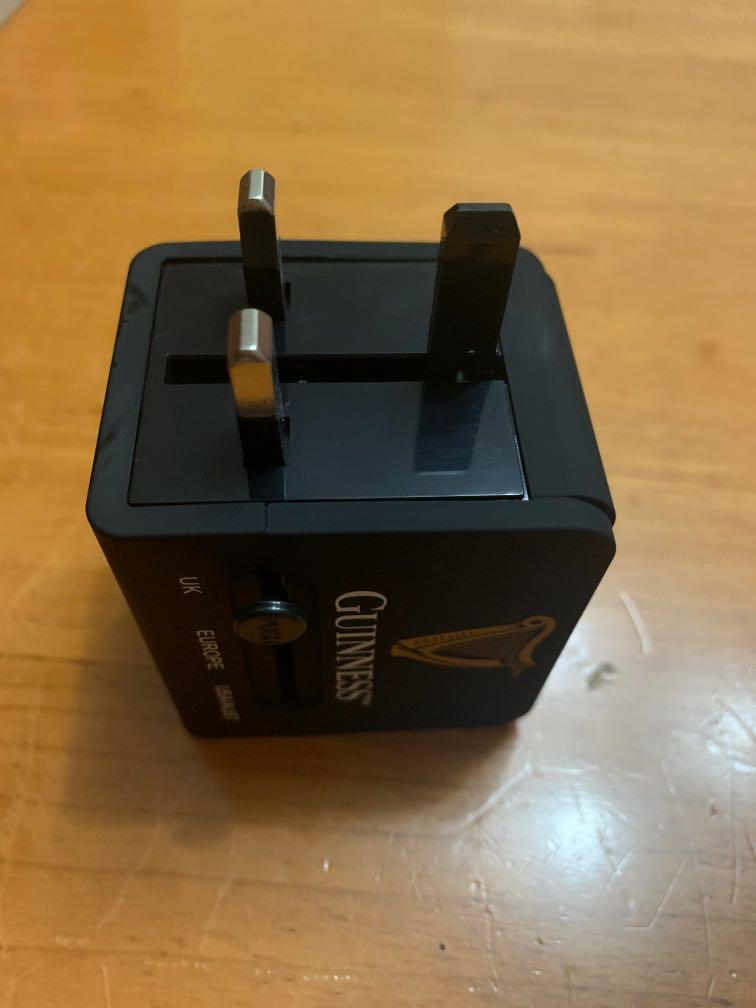 Guinness Multi-Nation Travel Adapter with 2 USB Chargers 旅行插頭 萬用插頭 轉插 ...