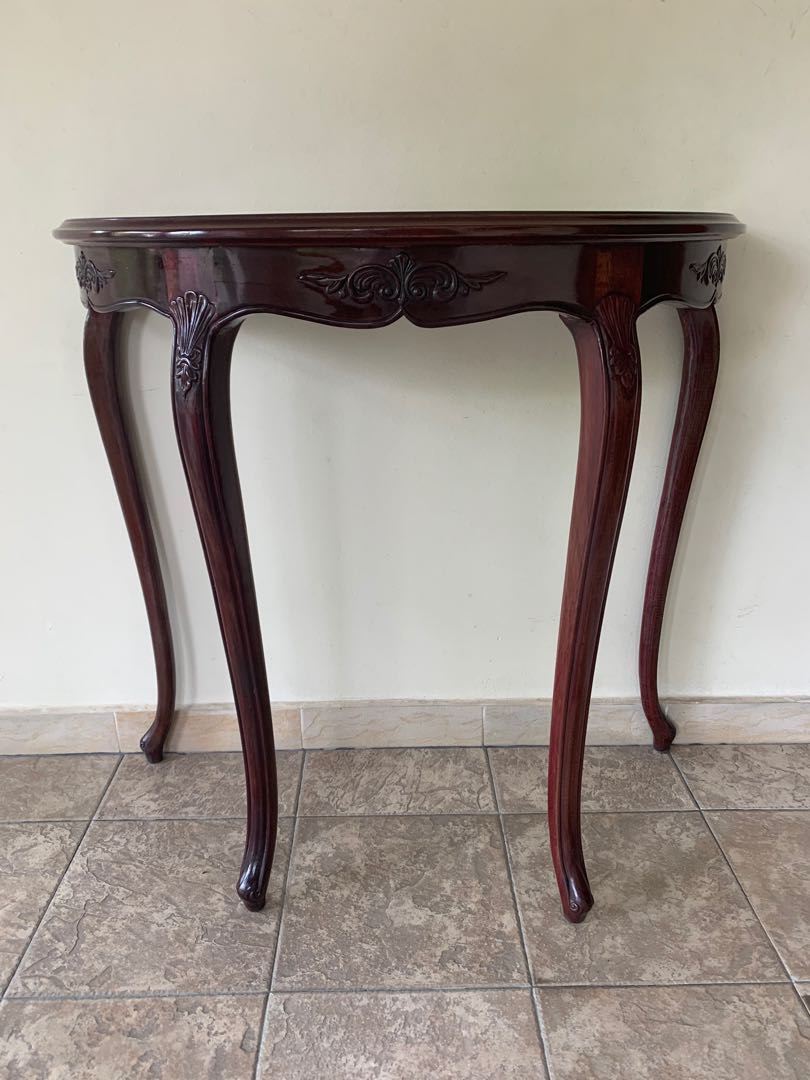 Half Round Display Table, Furniture & Home Living, Furniture, Tables ...