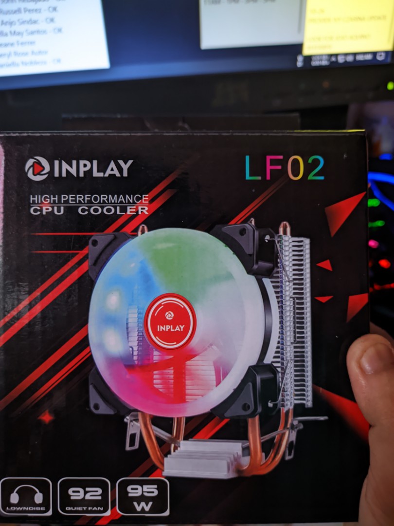 INPLAY LF02 CPU Cooler, Computers & Tech, Parts & Accessories, Computer ...