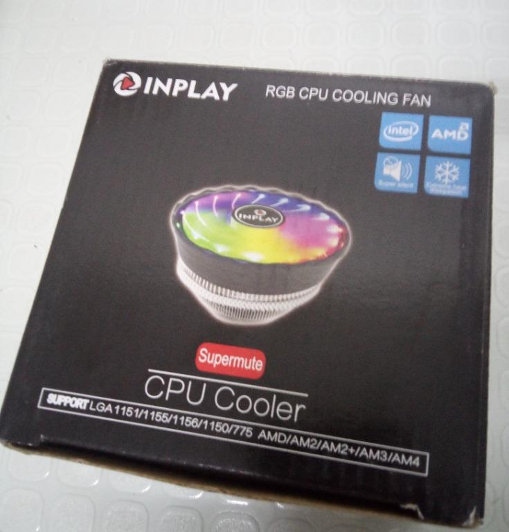 Inplay Rainbow RGB CPU Cooler HSF, Computers & Tech, Parts ...