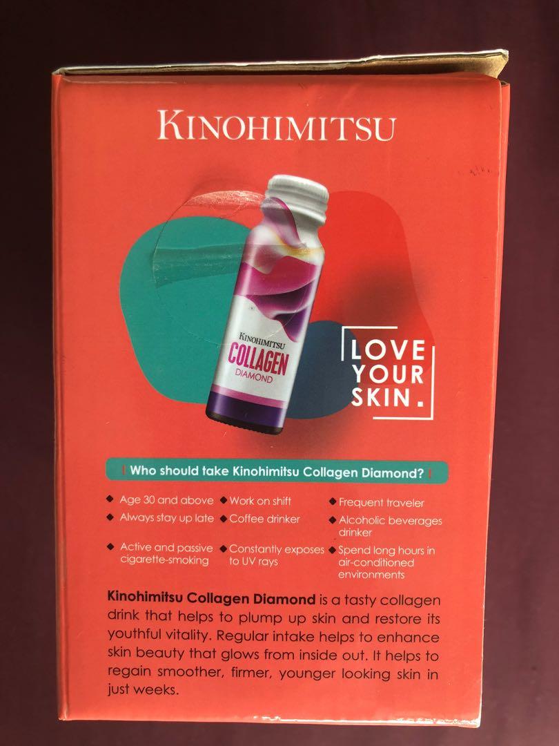 Kinohimitsu Collagen Diamond Drink 50g x 6 bottles, Health & Nutrition ...