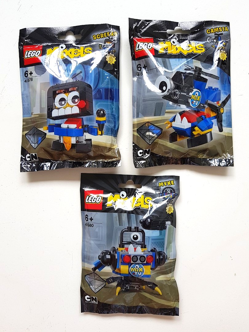 Lego Mixels Series 9 Newzers Max: 41578 Screeno, 41579 Camsta, 41580 ...