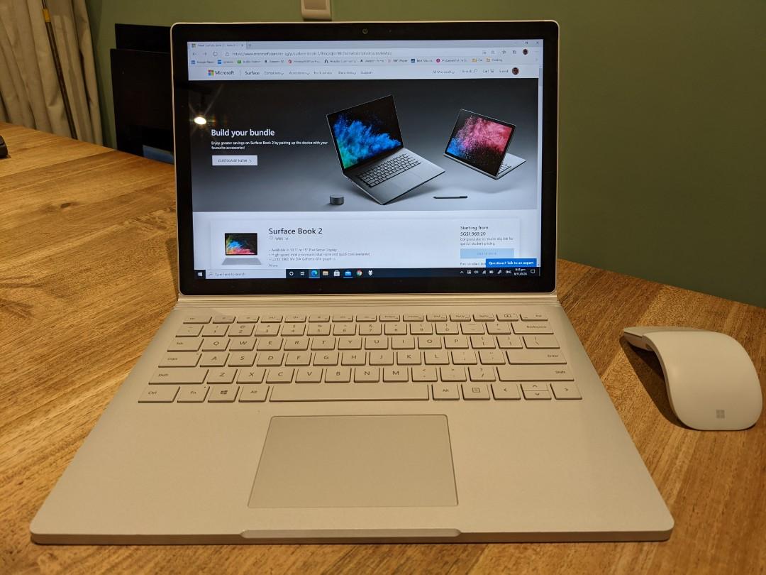 Microsoft Surface Book 2 13 inch i7 16GB 512GB SSD with Arc Mouse and ...
